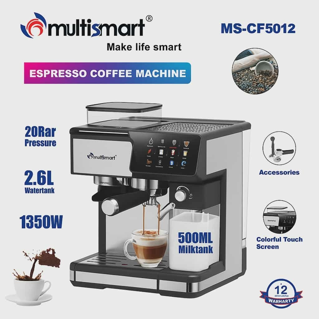 Machine à café Multifonction Pro Café Grain+ Lait + cappuccino 20 Bar 2 ...